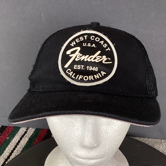 Fender | Accessories | Fender Guitar Adjustable Mesh Snapback Hat ...